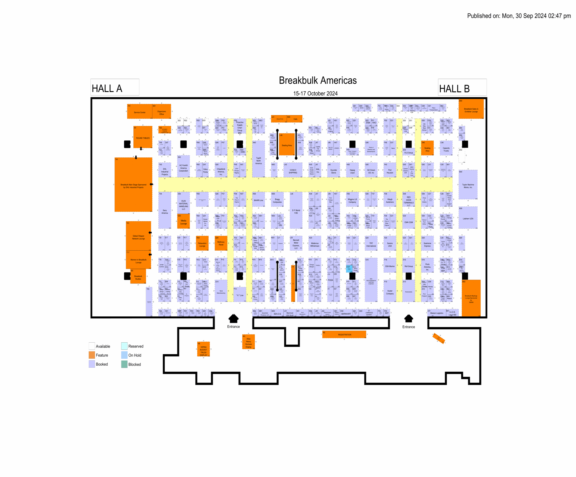 Floor Plan | Event Layout & Exhibitor Map | Breakbulk Americas